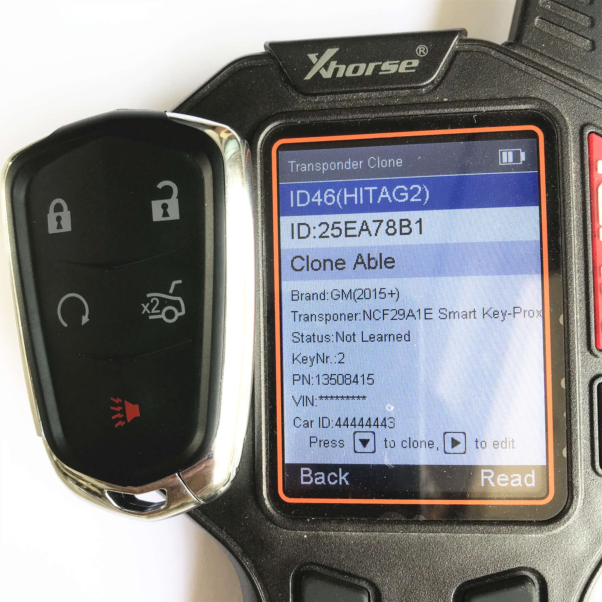 5 Buttons Smart Proximity Key for 2014-2019 Cadillac ATS ATS-V CTS ...